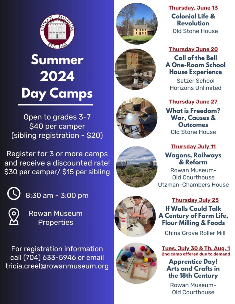 History Camps - Rowan Museum